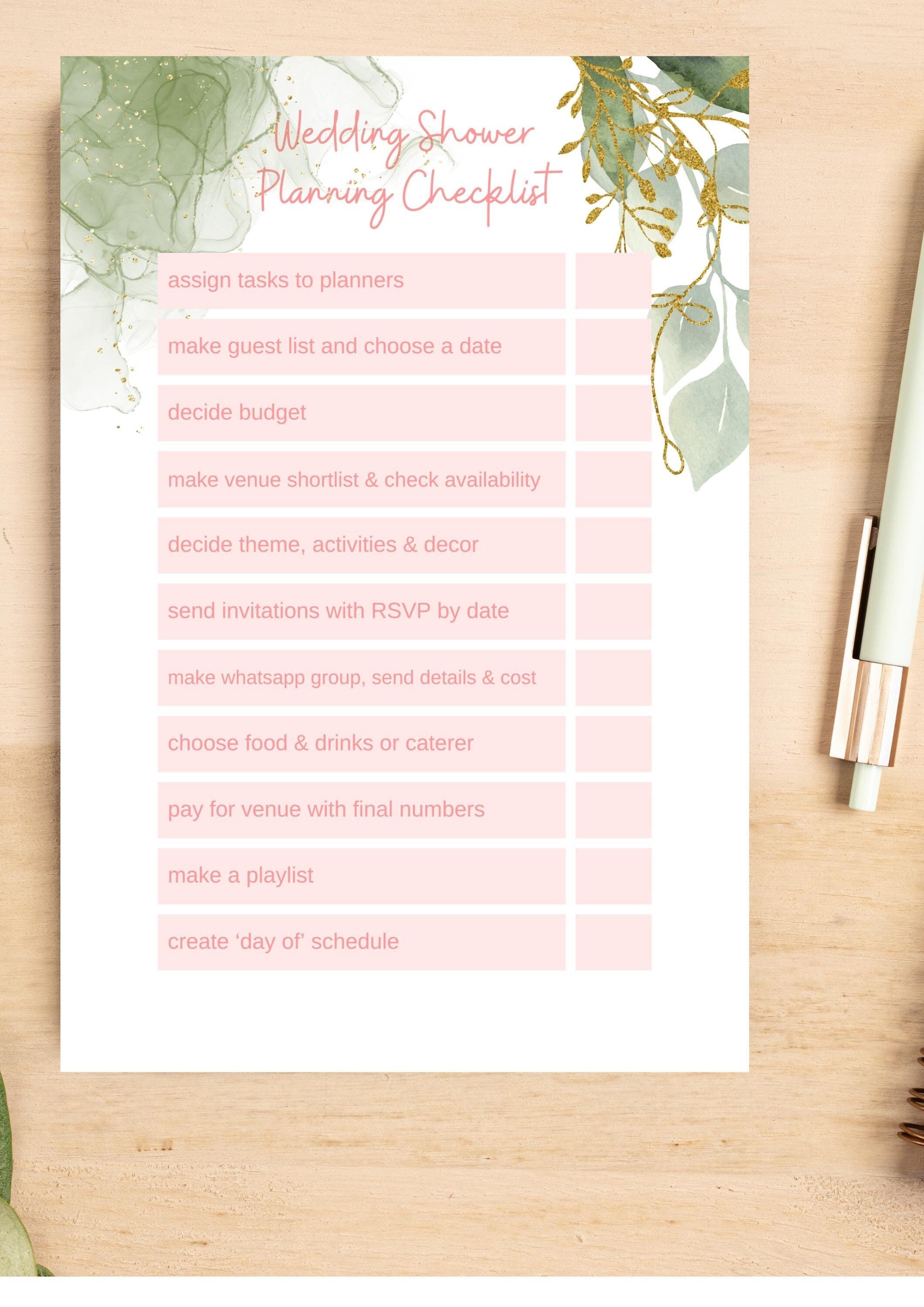 Planning Checklist Hen Party Bachelorette Games - Bridal Shower Mr and ...