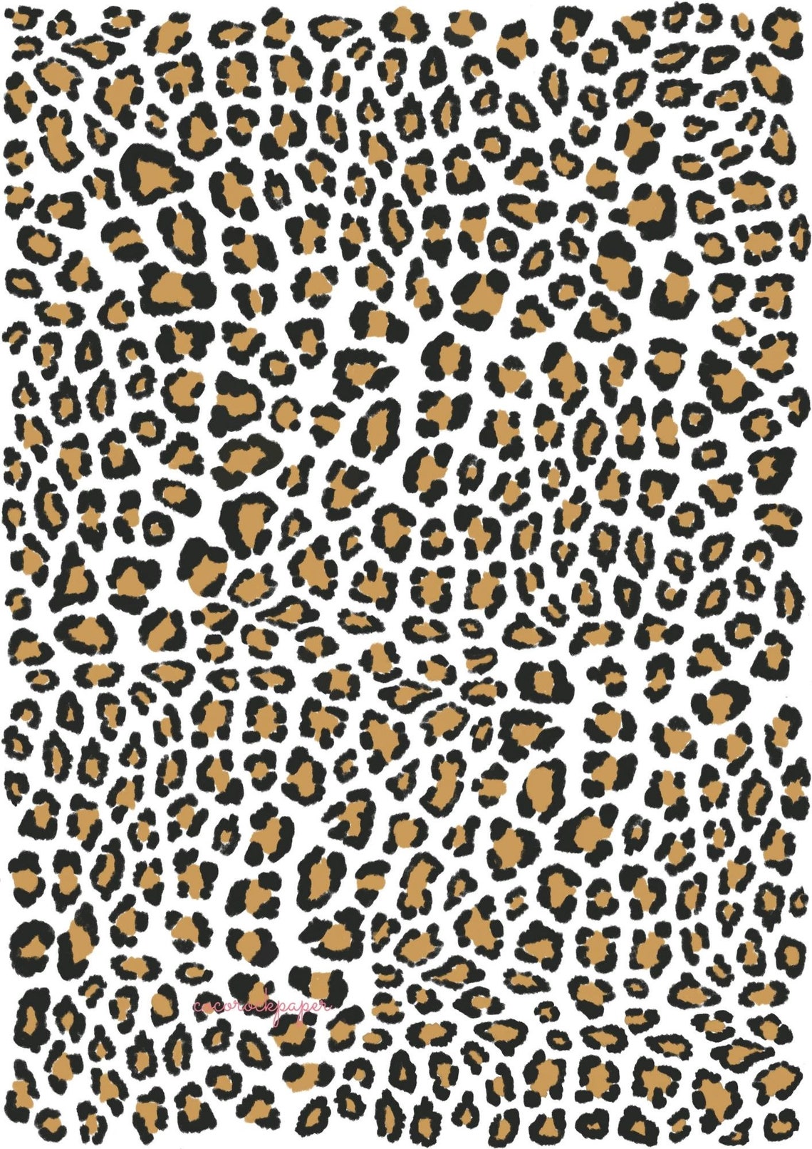 Leopard Print Pattern Border Safari Invitation Template Animal ...