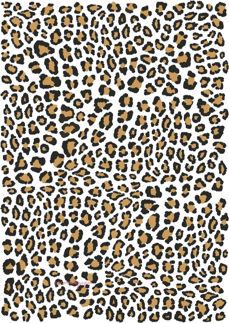 Leopard Print Pattern Border - Safari Invitation Template - Animal ...