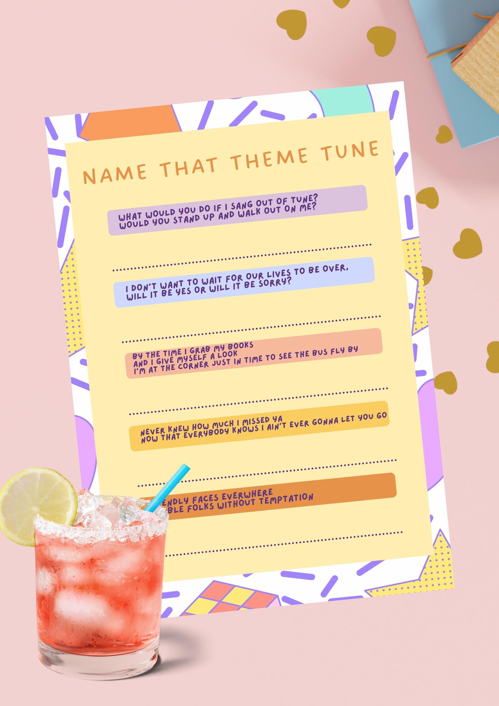 40th Birthday Party Game Bundle 90s TV Questions Movie Trivia Music ...