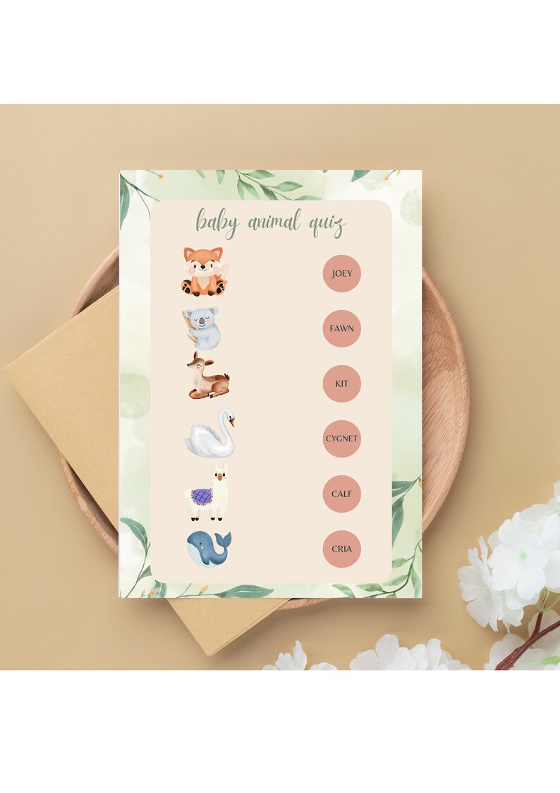 Trivia Game Baby Shower, Printable Activity Baby Shower, PNG Nursery ...