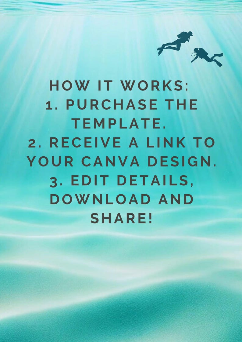 Scuba Couple Ocean Wedding Announcement PNG, Diver Save Date Engagement ...