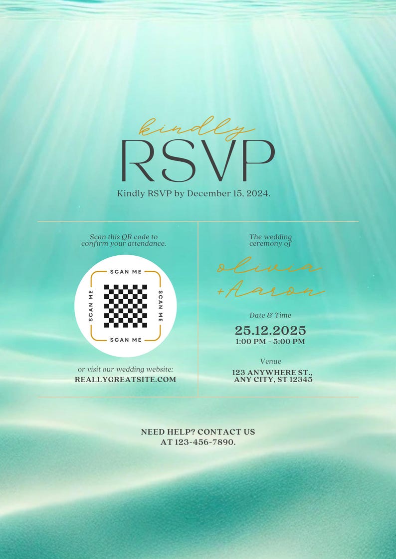 Scuba Couple Ocean Wedding Announcement PNG, Diver Save Date Engagement ...