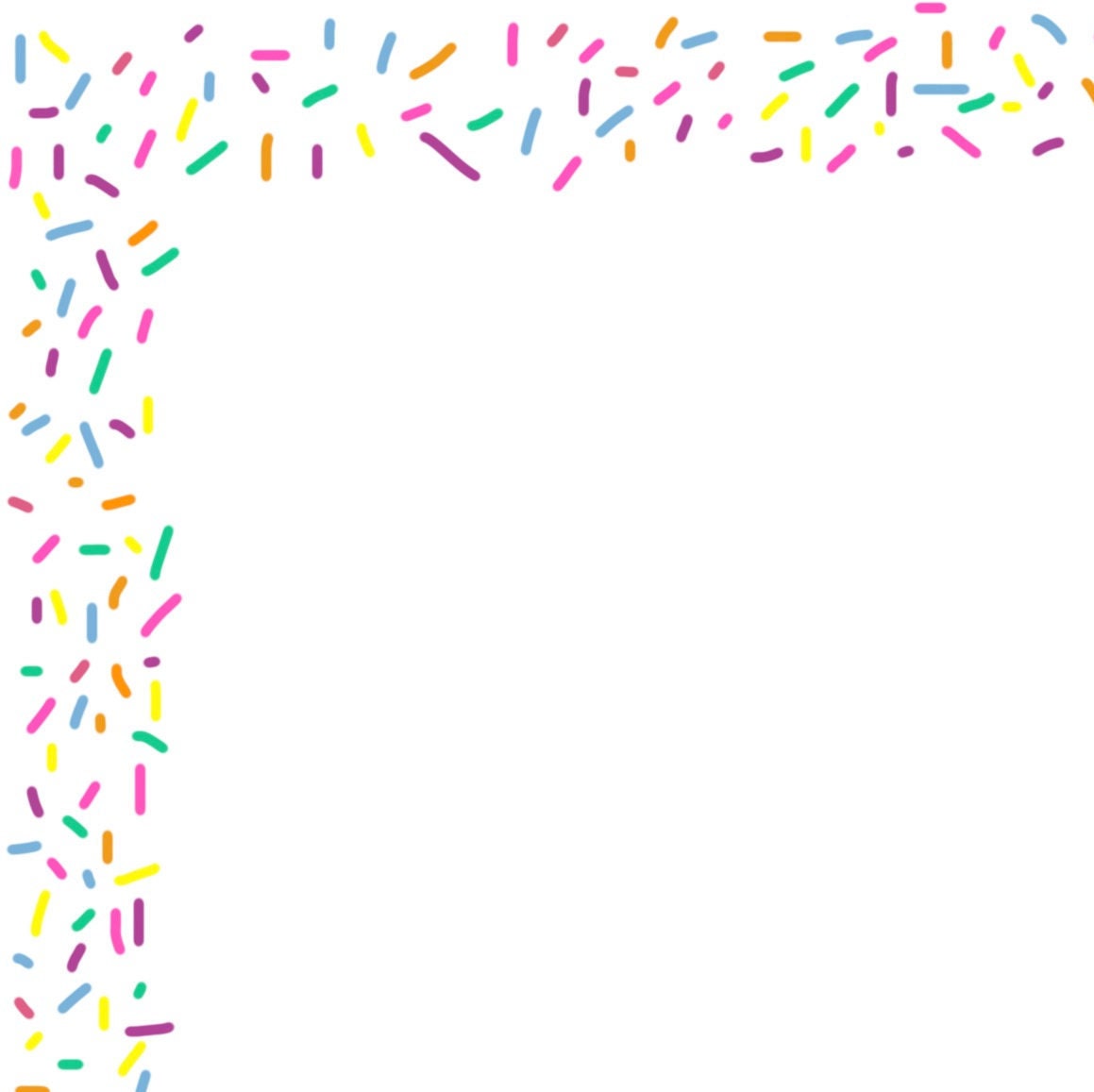 Printable Sprinkles Border Paper Craft Supplies Invitation | Etsy