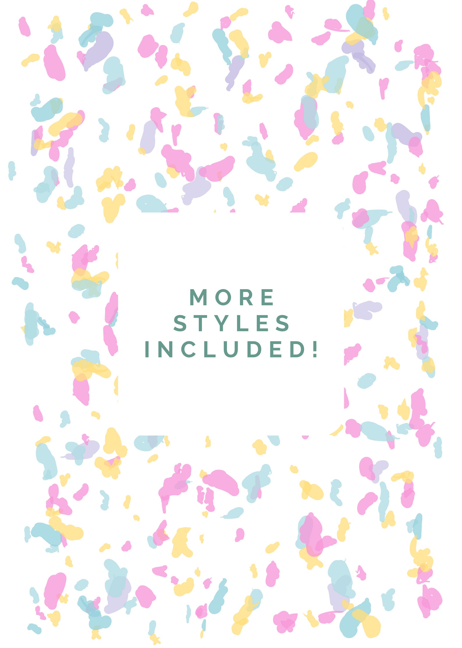 Printable Pastel Sprinkles Pages - Paper Craft Supplies - Invitation ...