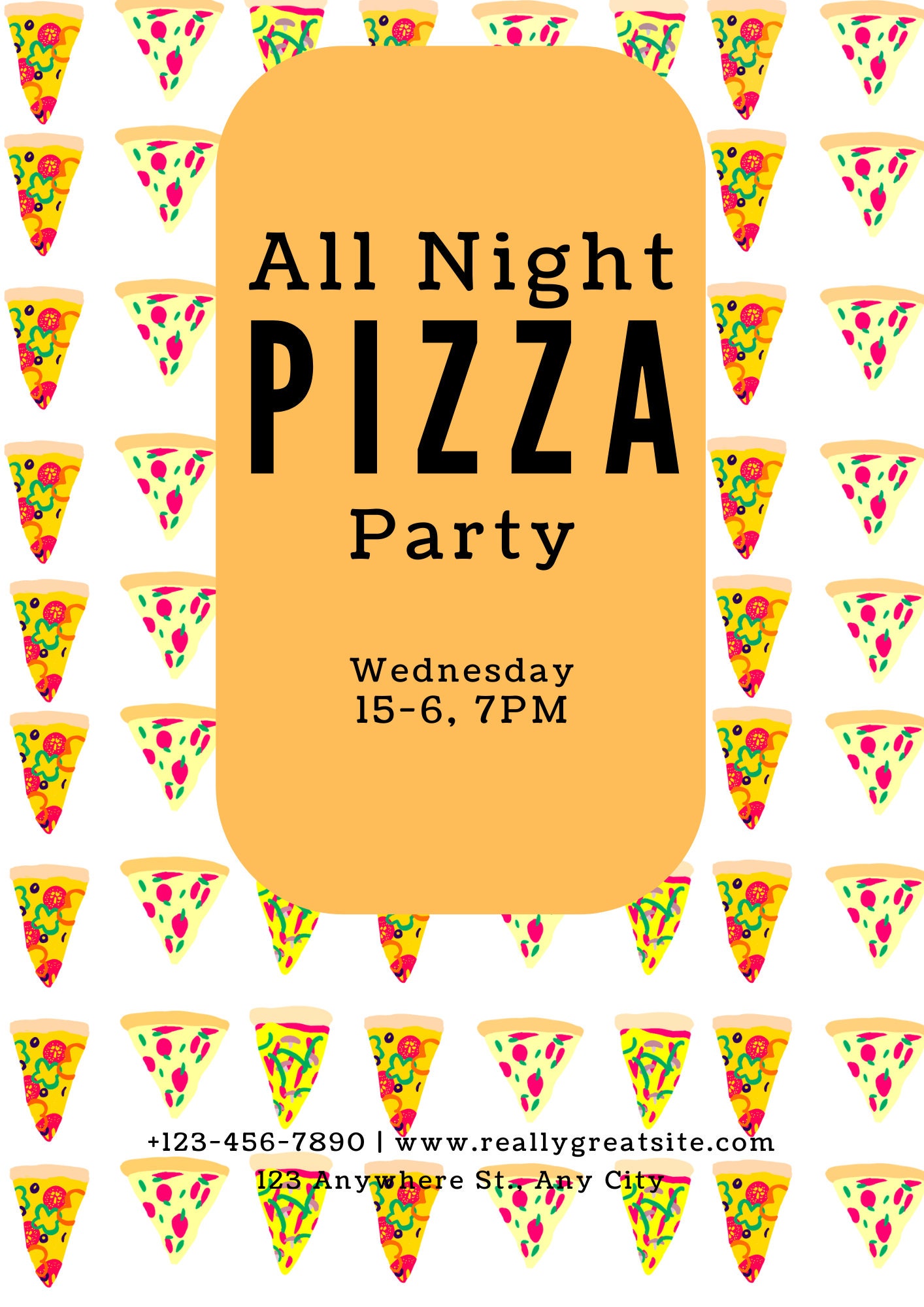 Printable Pizza Border Party Invitation Border Download PNG - Etsy ...