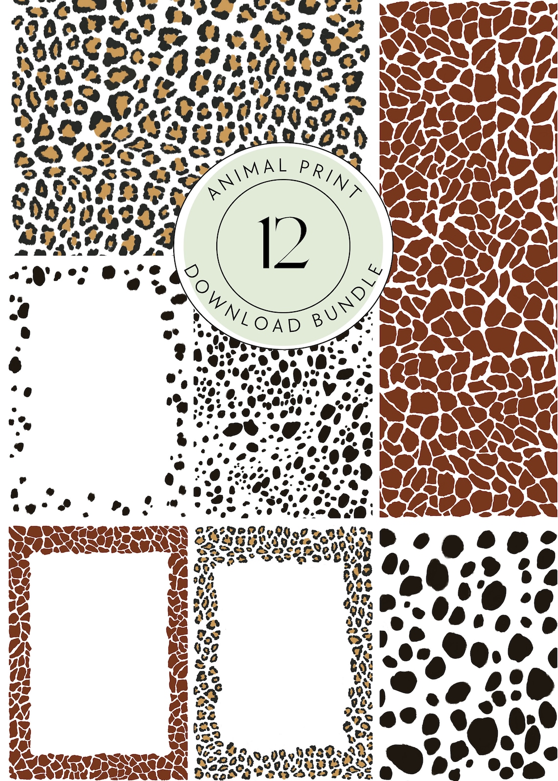Printable Dalmatian Border Pages - Paper Craft Supplies - Invitation ...