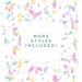 Printable Confetti Border - Pastel Sprinkles Pages Paper Craft Supplies - Rainbow Birthday Party ...