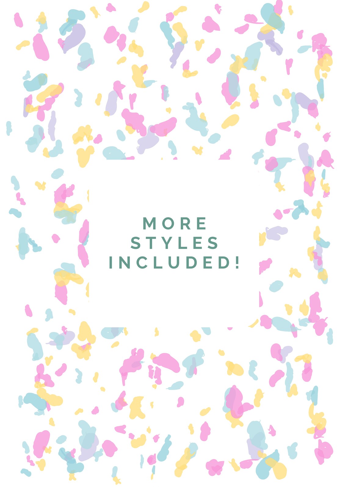 Printable Sprinkles Border Paper Craft Supplies Invitation Template ...