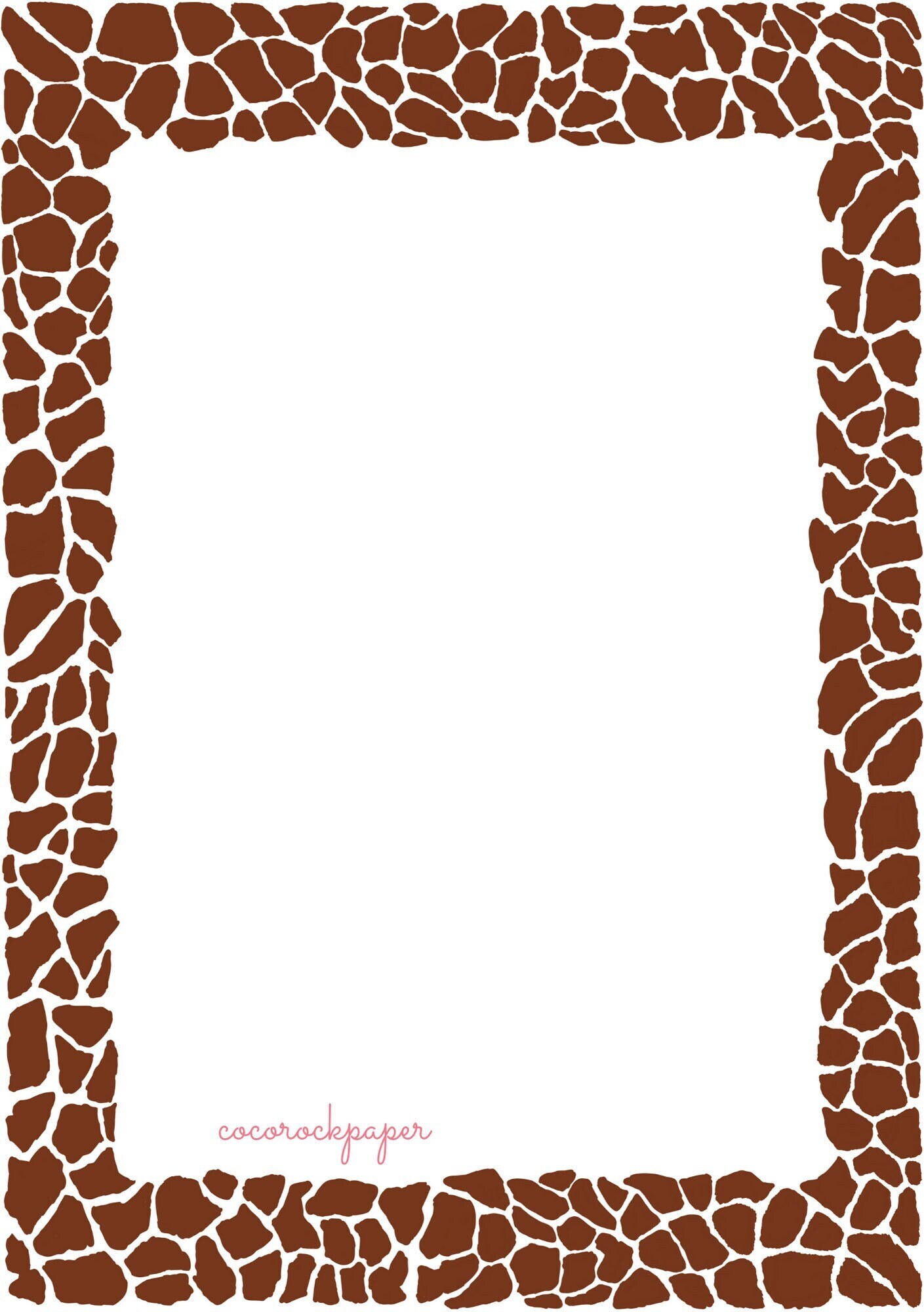 Printable Giraffe Border Paper Craft Supplies Safari - Etsy