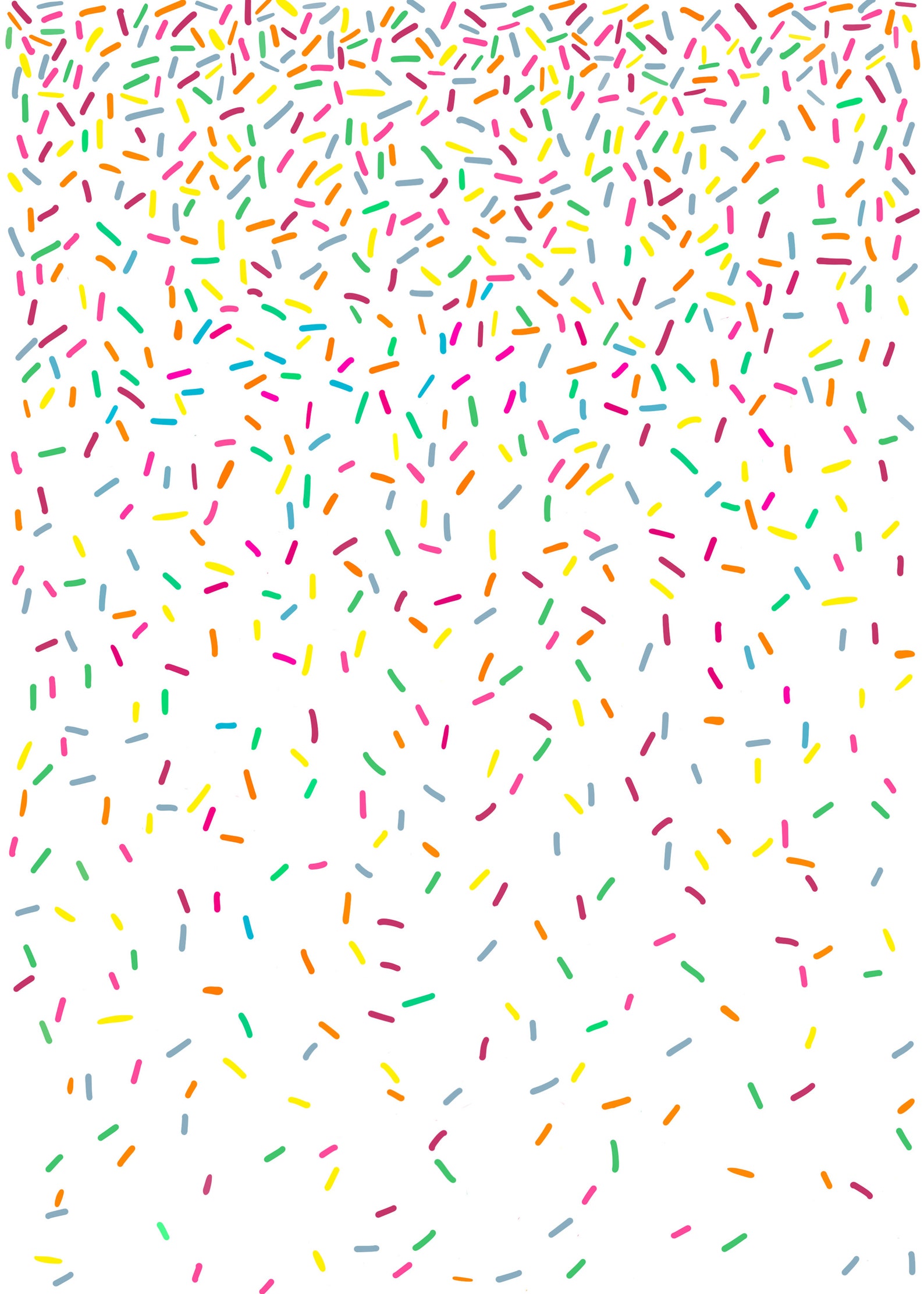 Printable Confetti Border Pastel Sprinkles Pages Paper Craft Supplies ...