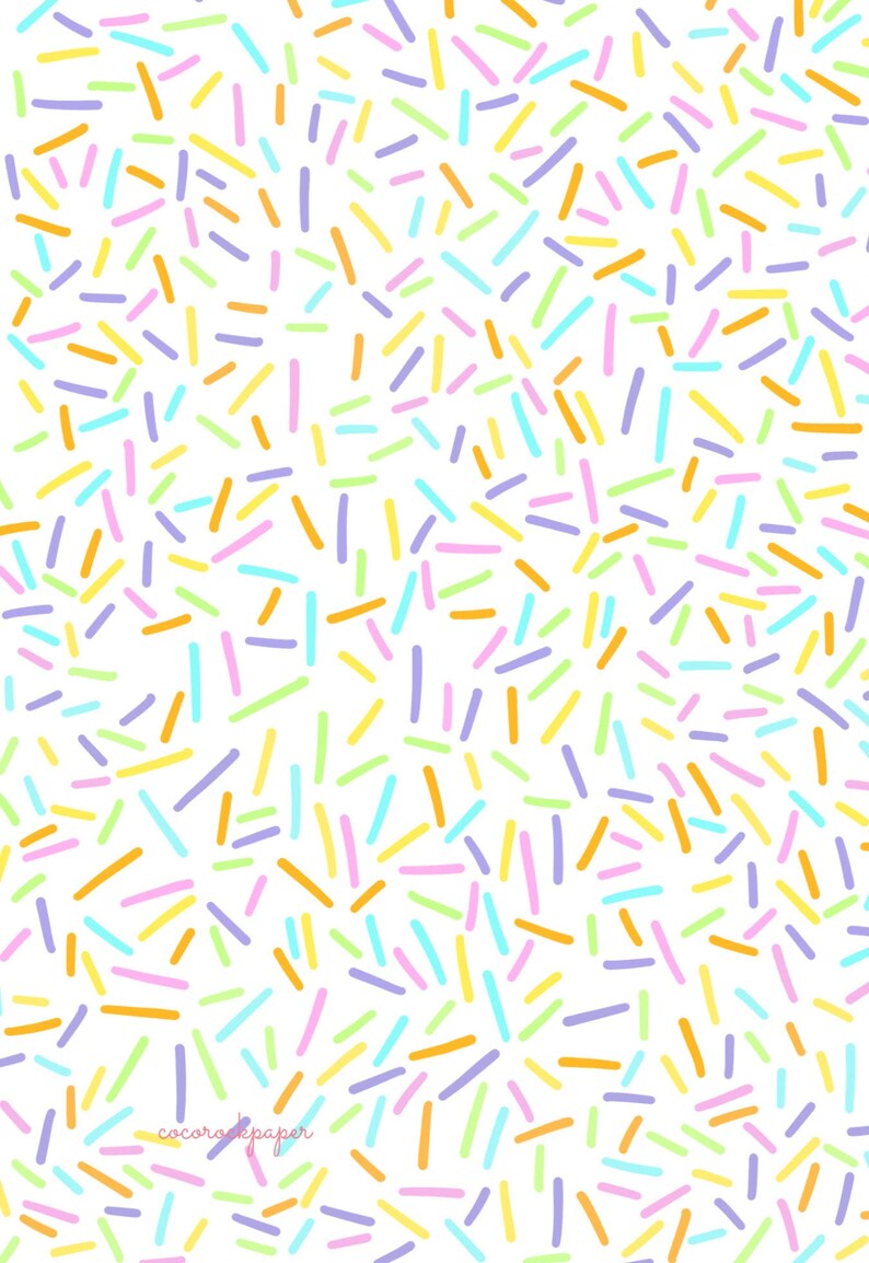 Printable Sprinkles Border Paper Craft Supplies Invitation - Etsy