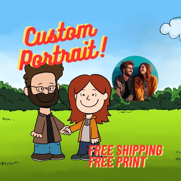 Peanuts Custom Portrait - Etsy