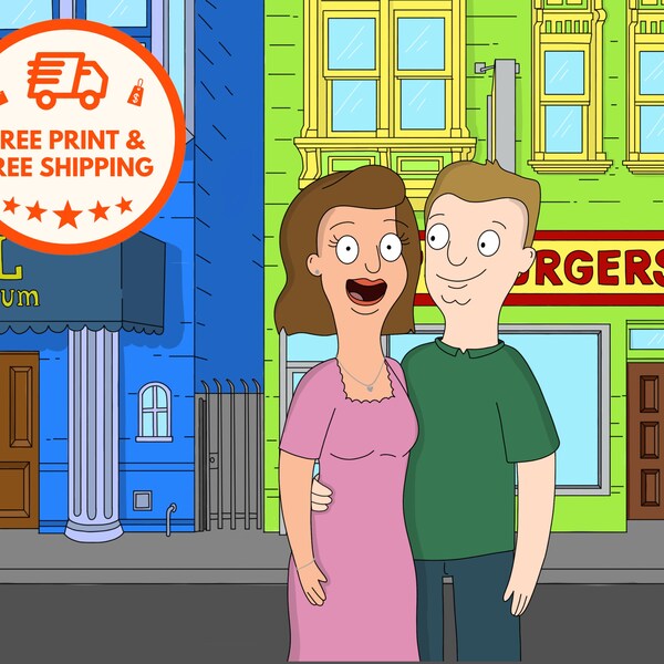 Custom Bobs Burgers Portrait - Etsy
