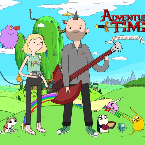 FREE PRINT & SHIPPING Adventure Time Custom Portrait - Etsy