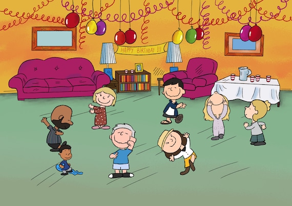 FREE PRINT & SHIPPING Peanuts Snoopy Custom Portrait | Etsy