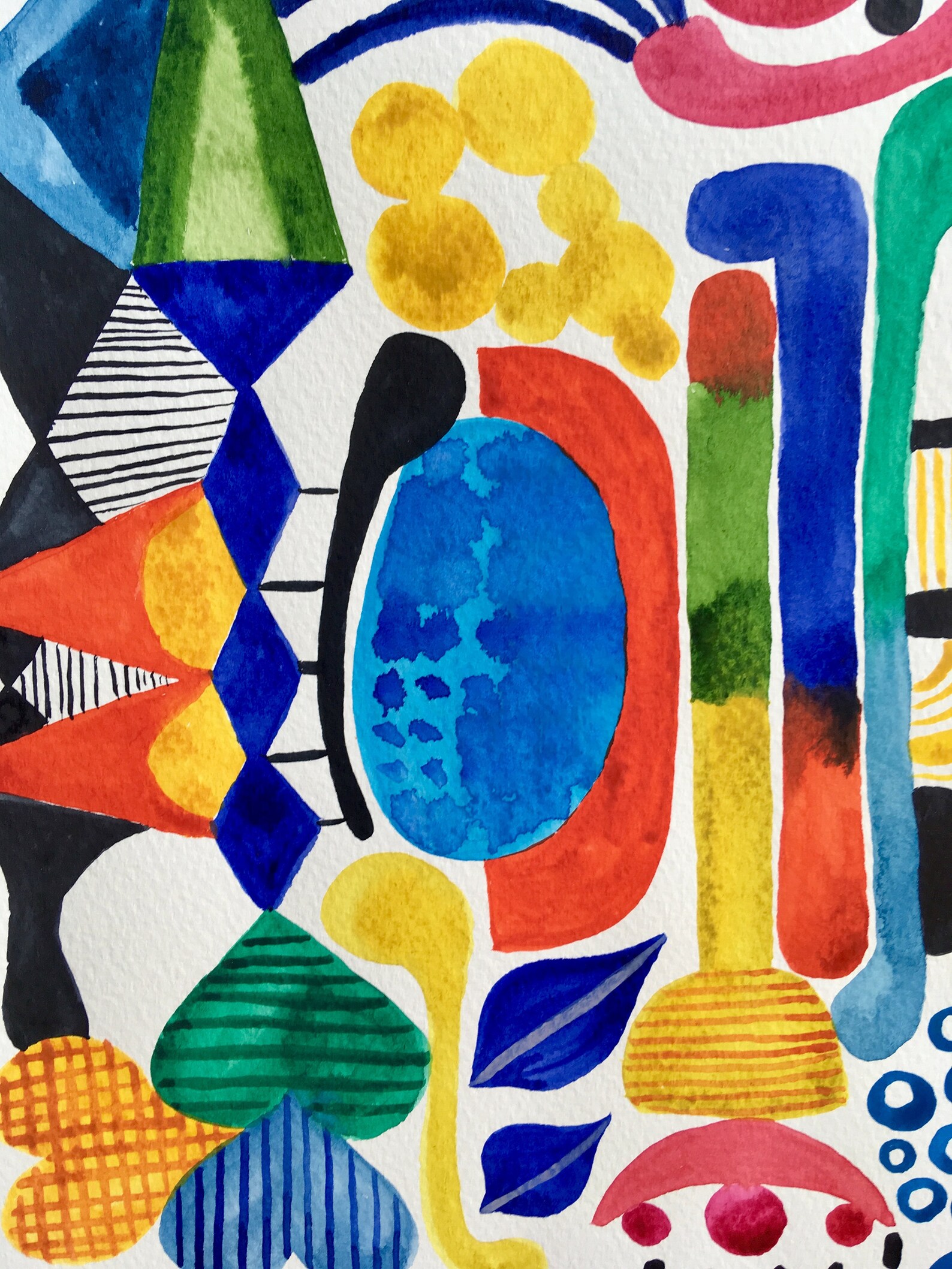 Colorful Abstract Print Abstract Art Watercolor Painting - Etsy UK