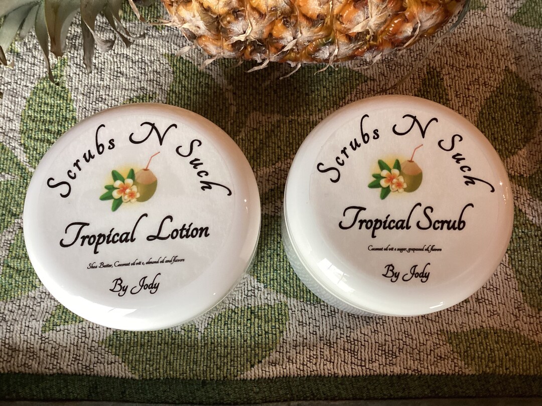 Tropical Lotion and Scrub - Etsy