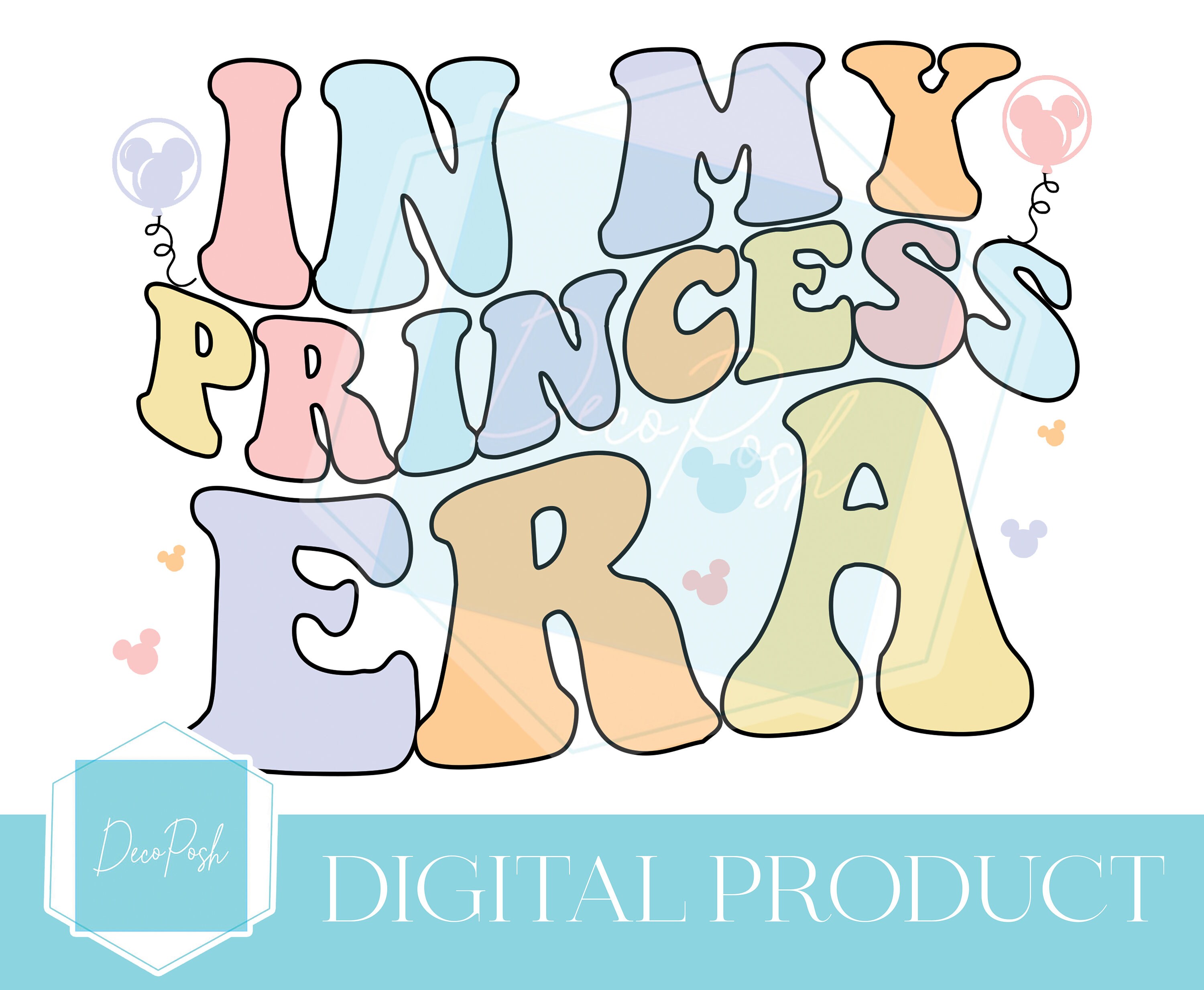 In My Princess Era PNG Digital File | Pastel Princess Shirt | Princess ...