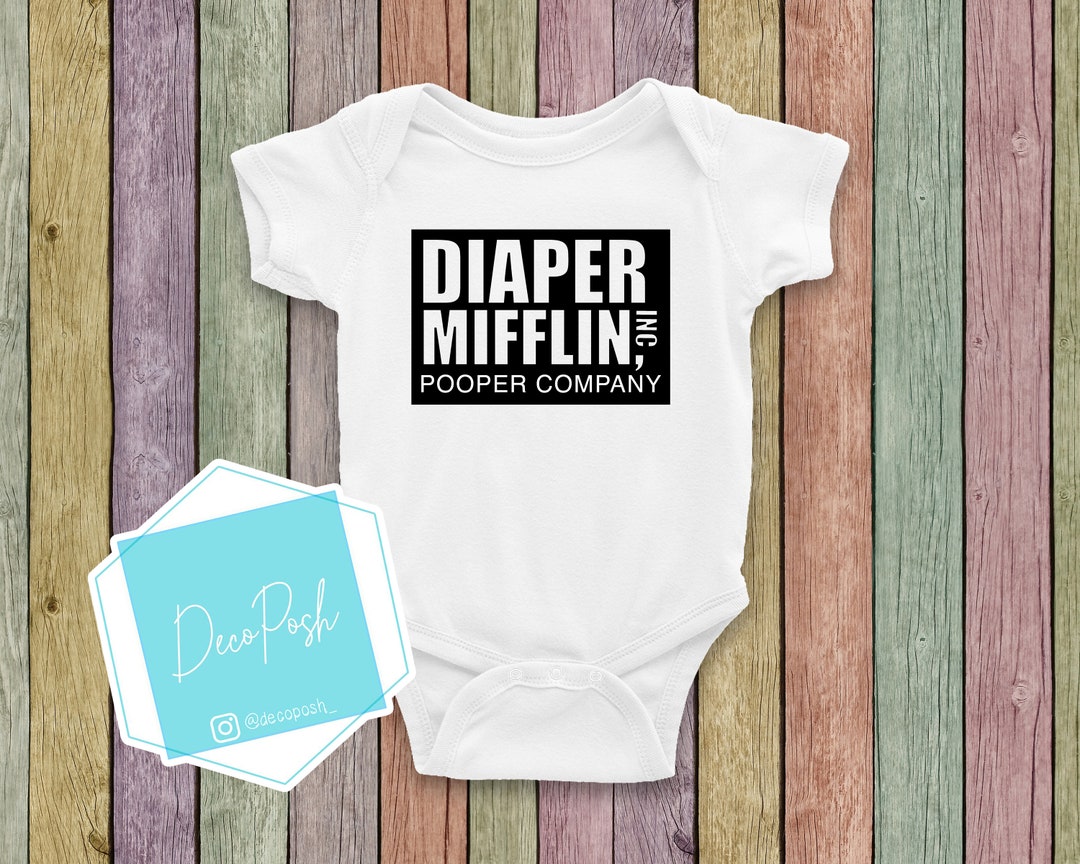 The Office Onesie Pooper Mifflin dunder Mifflin - Etsy