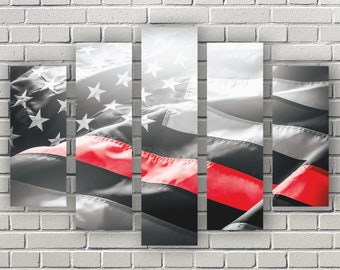 Framed Thin Red Line Print - Etsy