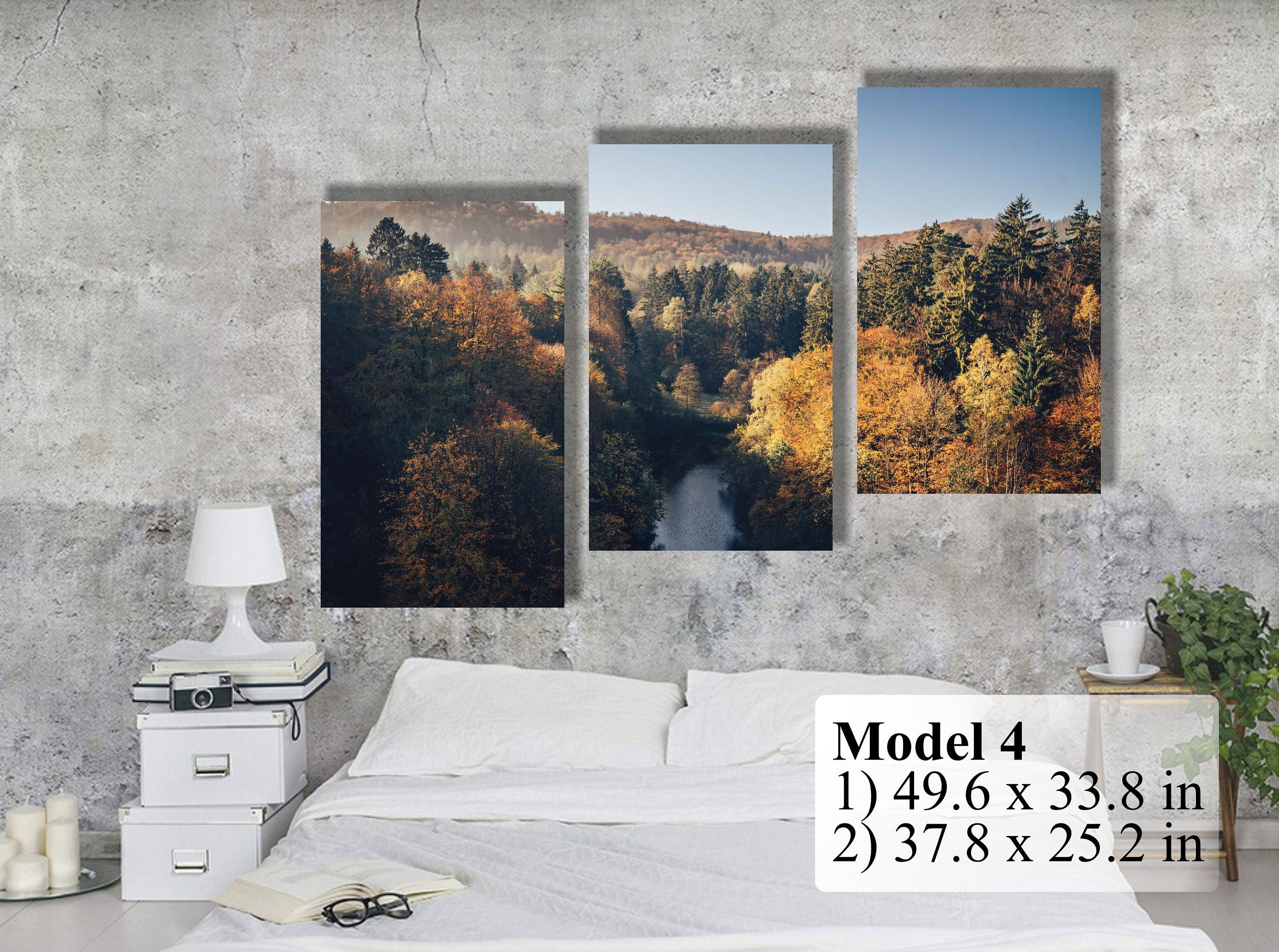 Northern Hardwood Forest. Multi Panel Wall Art Decor Canvas - Etsy