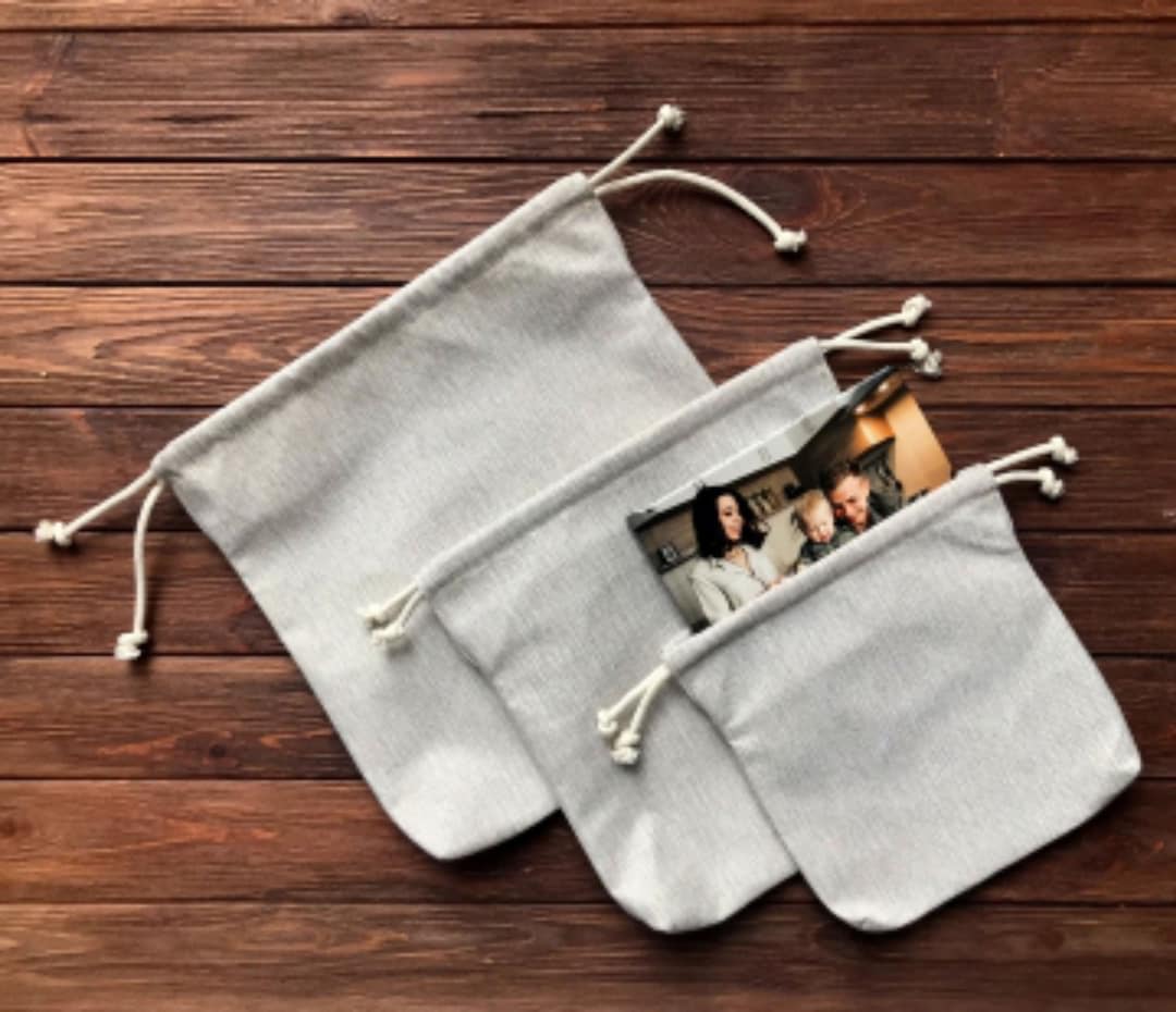 Wedding Photo Album Fabric Storage Bag. Photo Album Book Eco Bag. Linen ...
