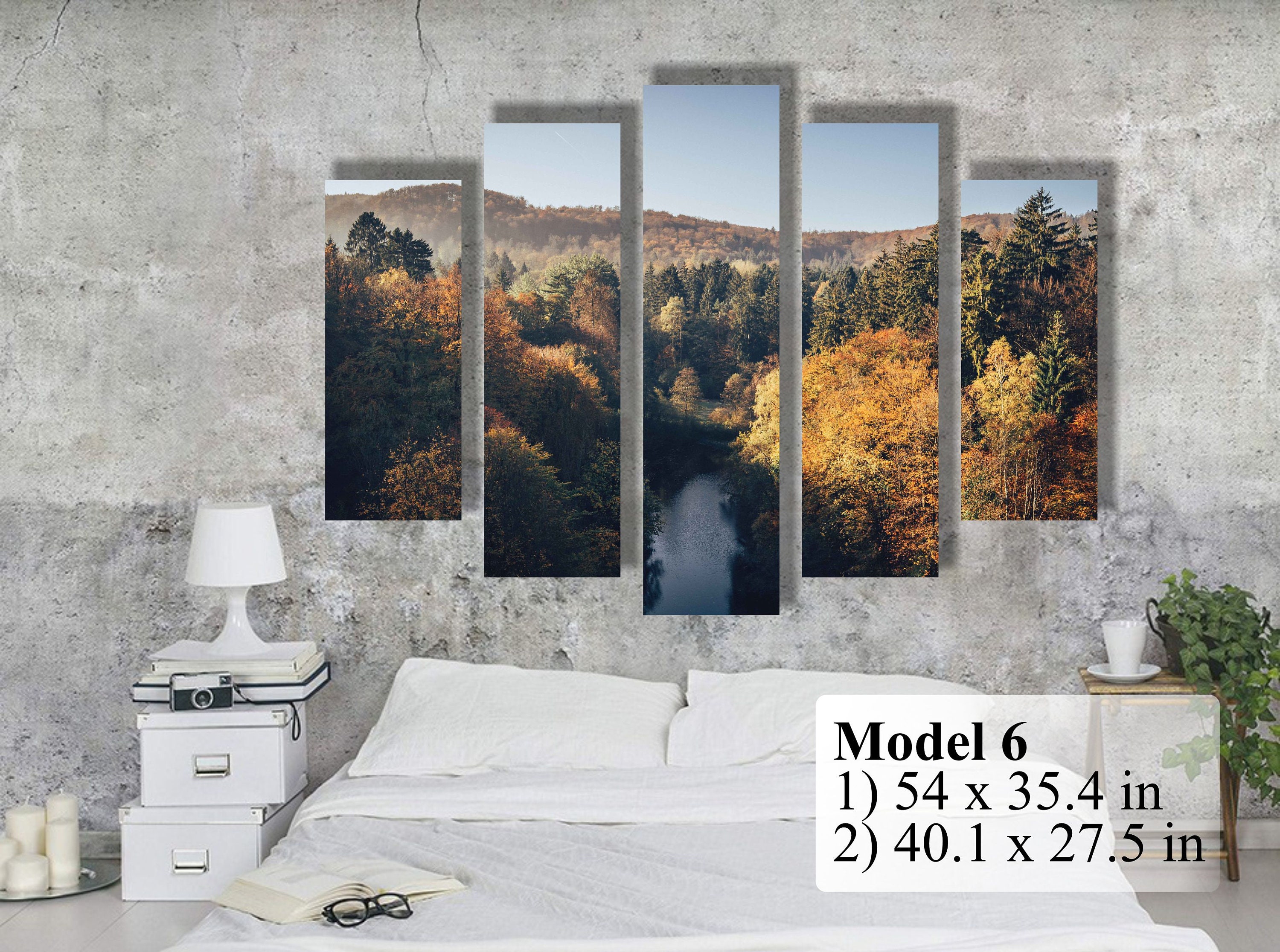 Northern Hardwood Forest. Multi Panel Wall Art Decor Canvas - Etsy