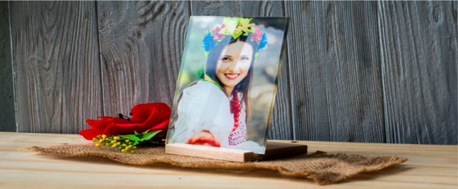 Personalised Acrylic Photo. Custom Text. Art Glass Acrylic - Etsy