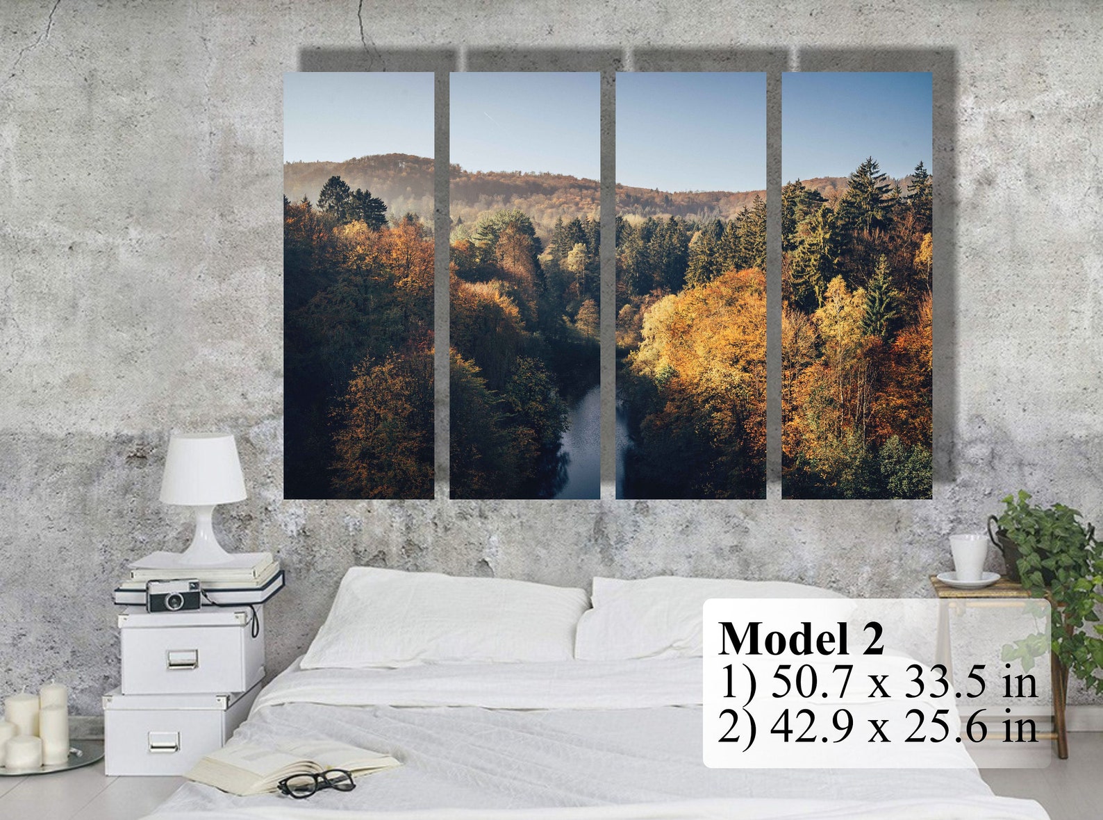 Northern Hardwood Forest. Multi Panel Wall Art Decor Canvas - Etsy