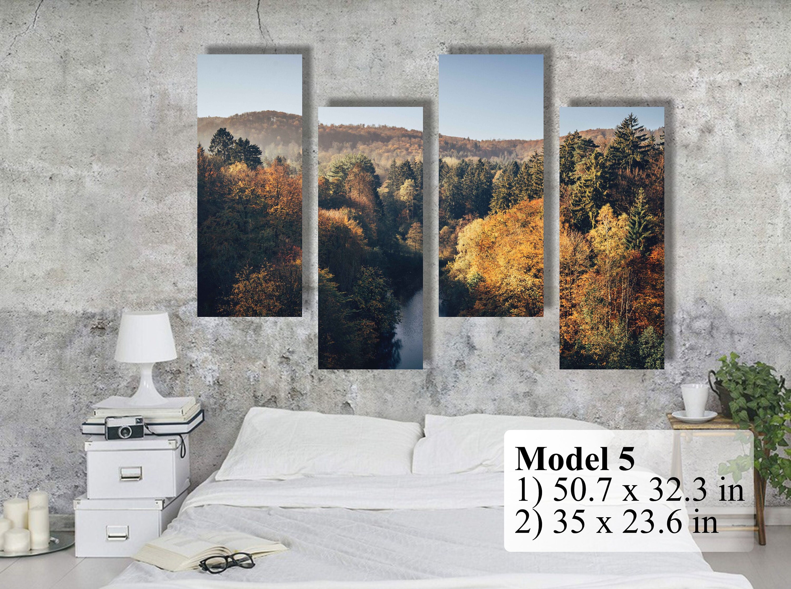 Northern Hardwood Forest. Multi Panel Wall Art Decor Canvas - Etsy