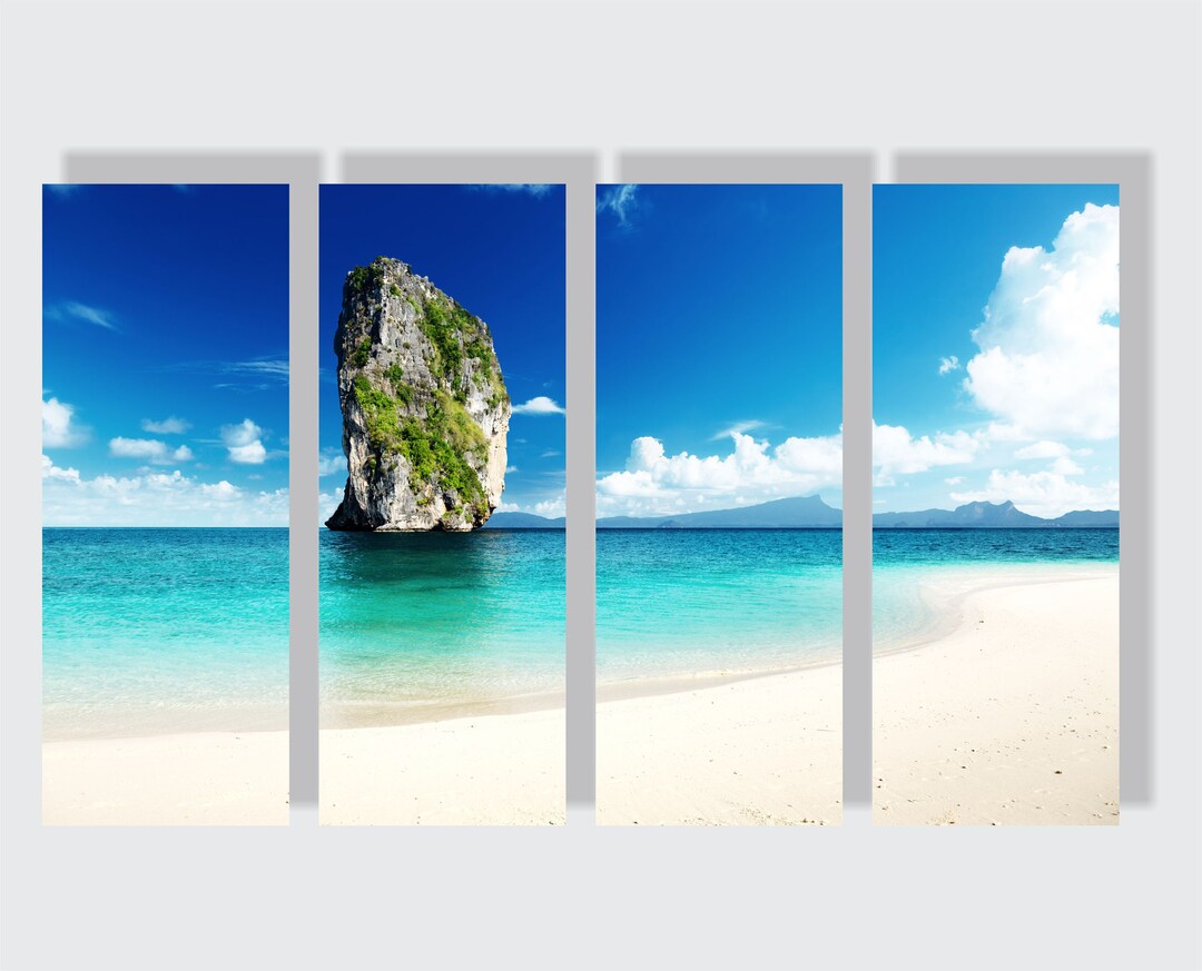 Poda Island Seashore. Koh Poda. Thailand. Multi Panel Wall Art Decor ...