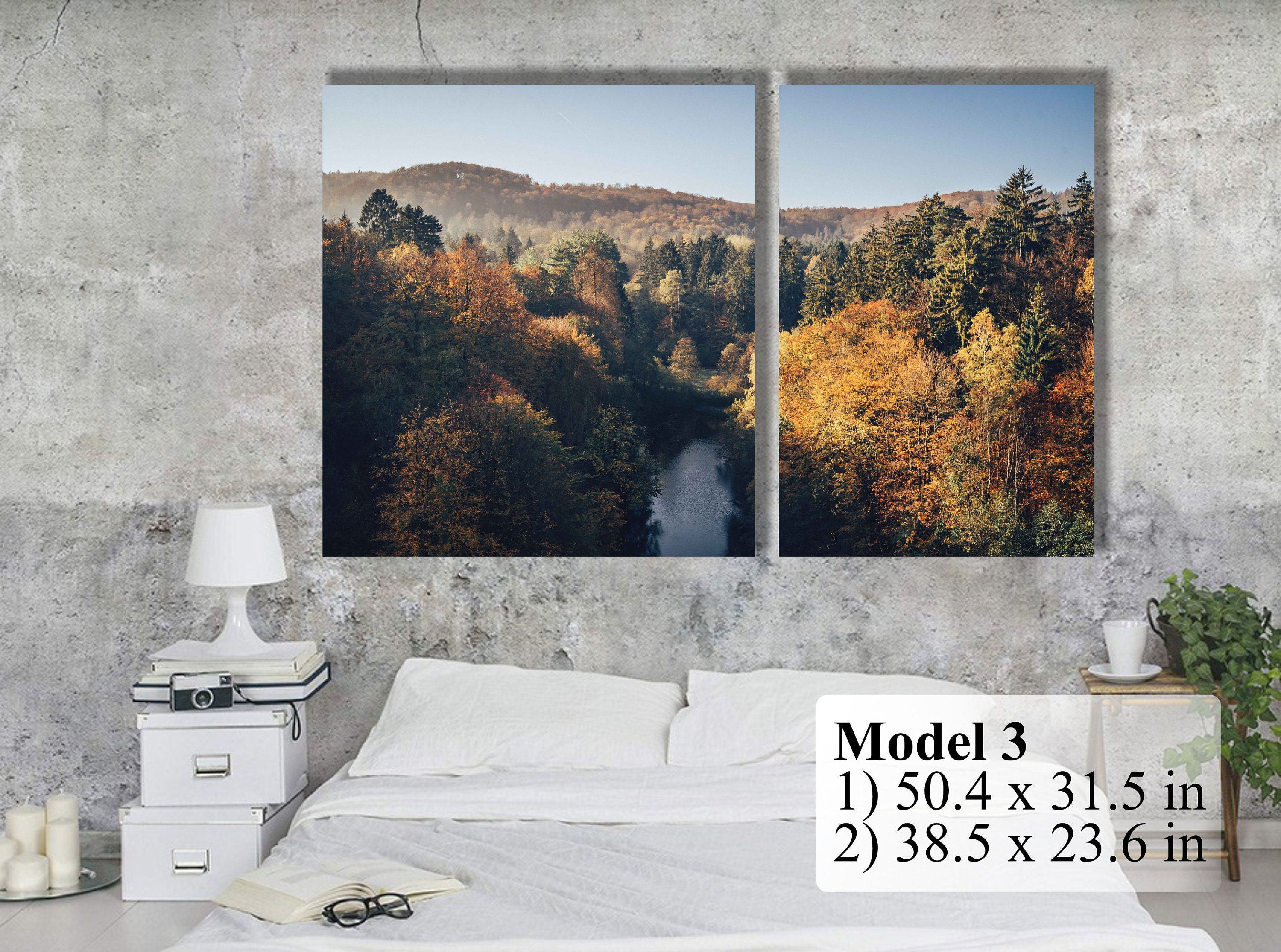 Northern Hardwood Forest. Multi Panel Wall Art Decor Canvas - Etsy