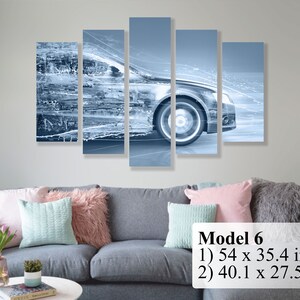 Abstract Moving Car. Wall Art Decor Canvas Print. Many Sizes Available ...