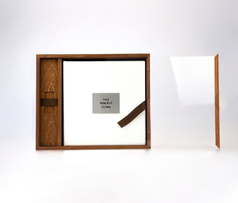 Photobook Wooden Gift Box. Acrylic Glass Lid. With Space for - Etsy