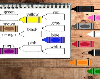 Spanish Color Chart Marrón and Café Both Included-los - Etsy
