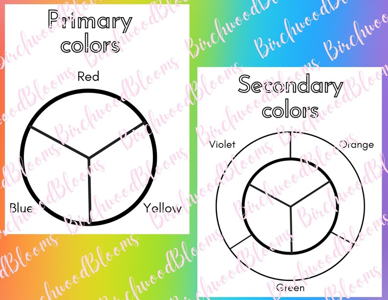 Color Theory/color Wheel Student Workbook Digital Printable | Etsy