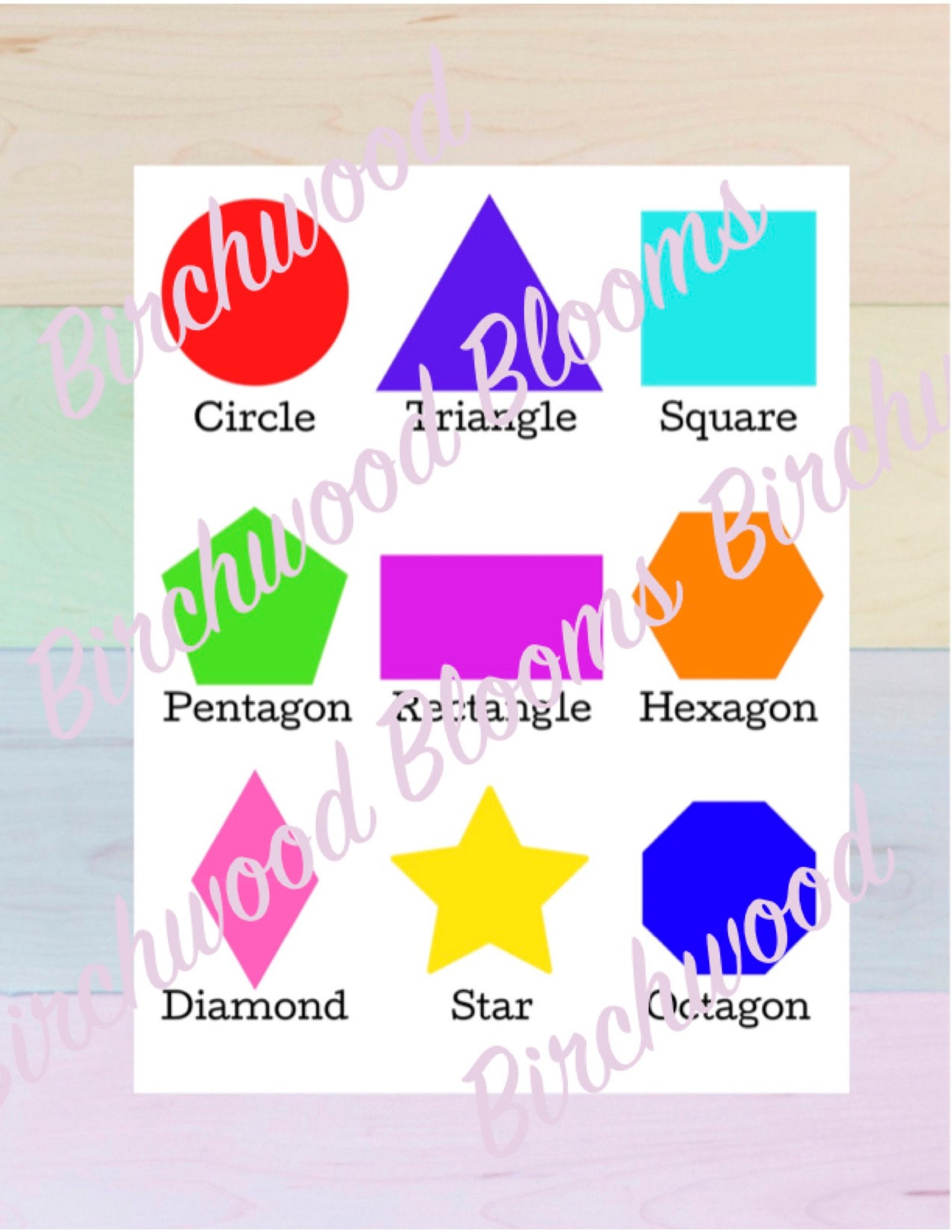 Spanish and English Shapes, Colors Bundle-includes Bonus Item-spanish ...