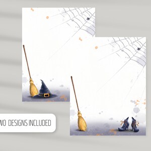 Halloween Stationery Set With Envelope for Printing. the Set Includes ...