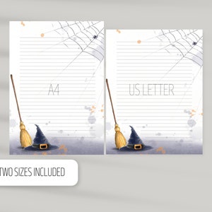 Halloween Stationery Set With Envelope for Printing. the Set Includes ...