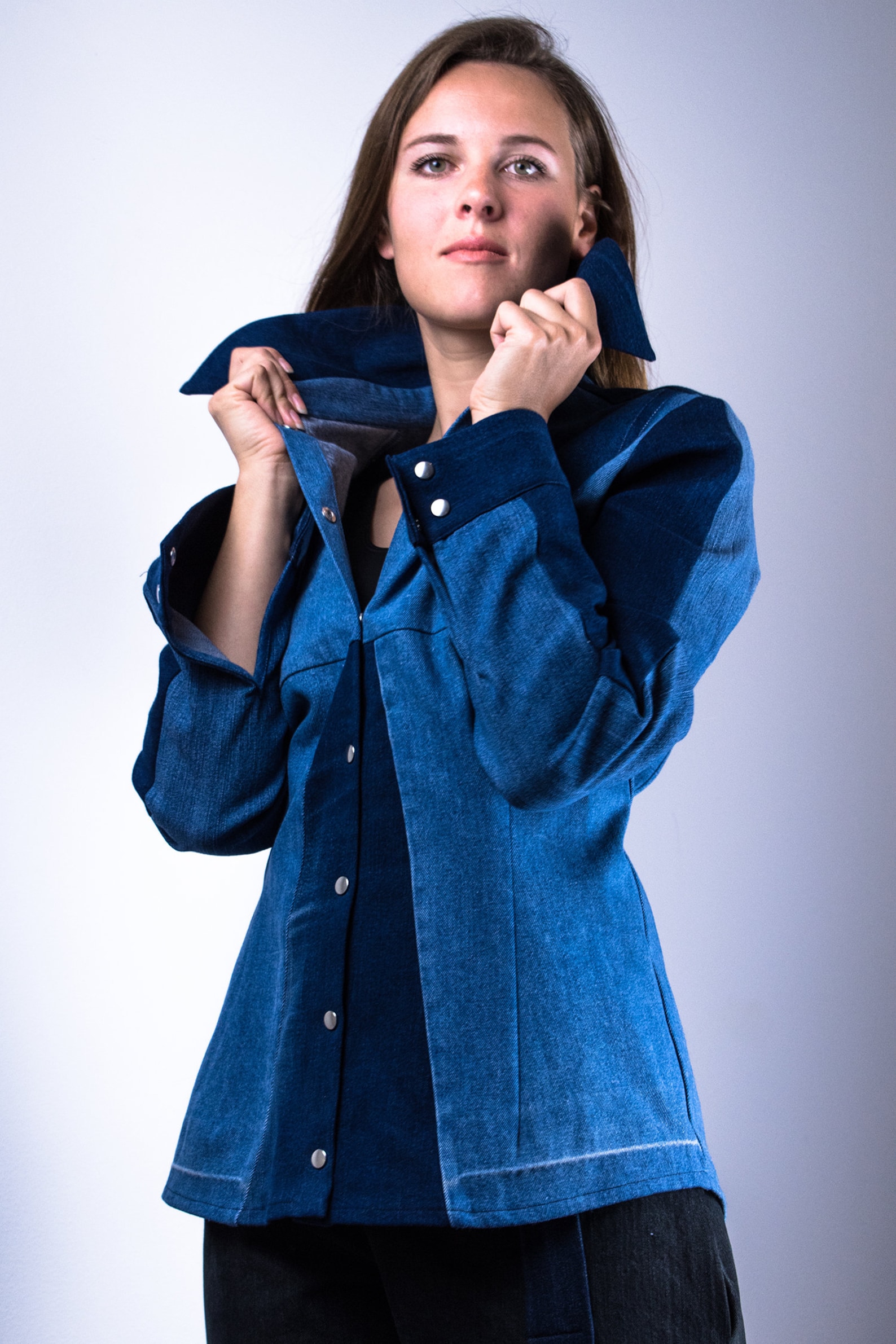 Blue Denim Shirt, Upcycled Denim Shirt, Womens Shirt, Denim Blouse ...