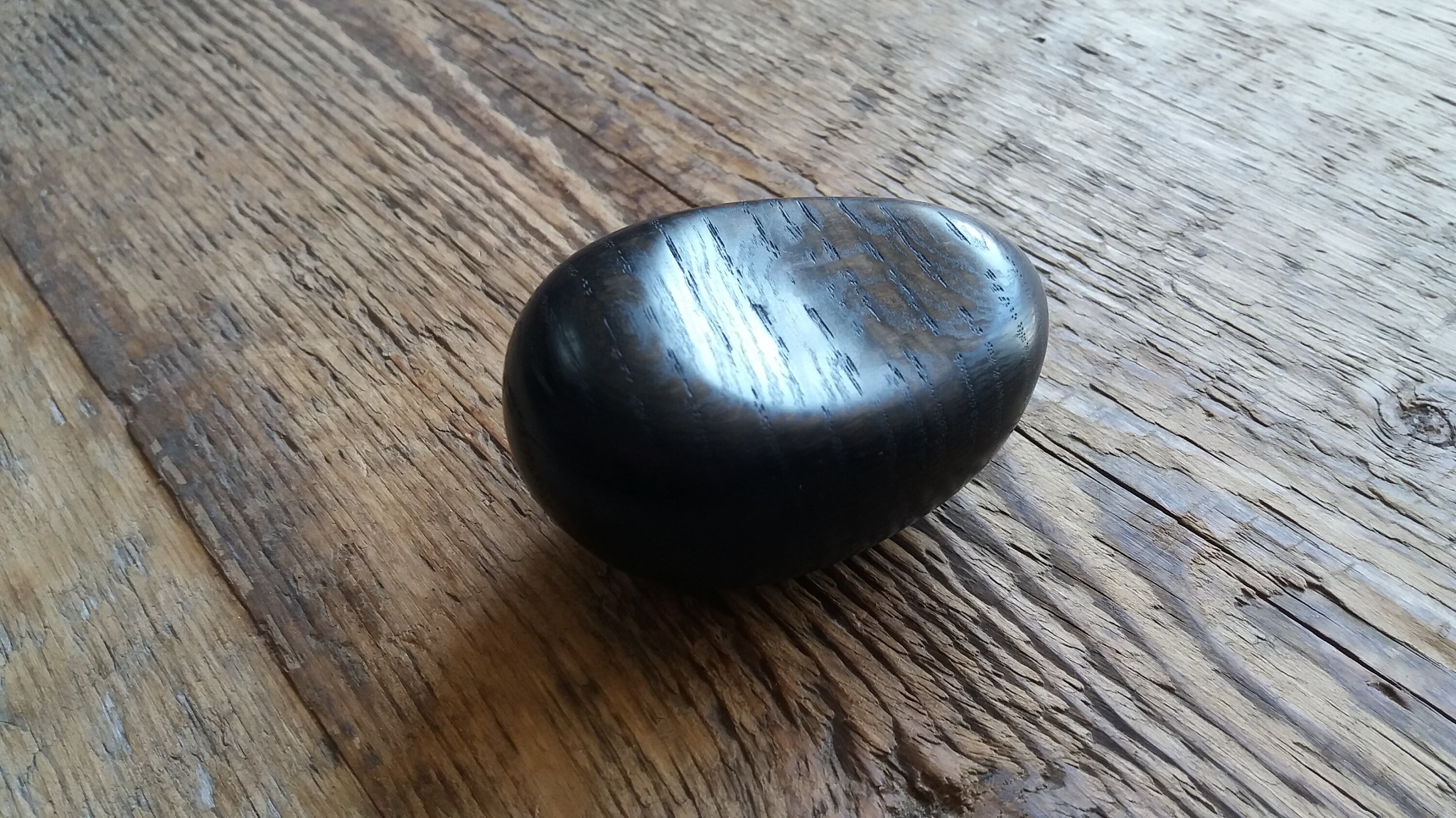 Hand Massager Bog Oak Wood Worry Stone Zen Stone | Etsy
