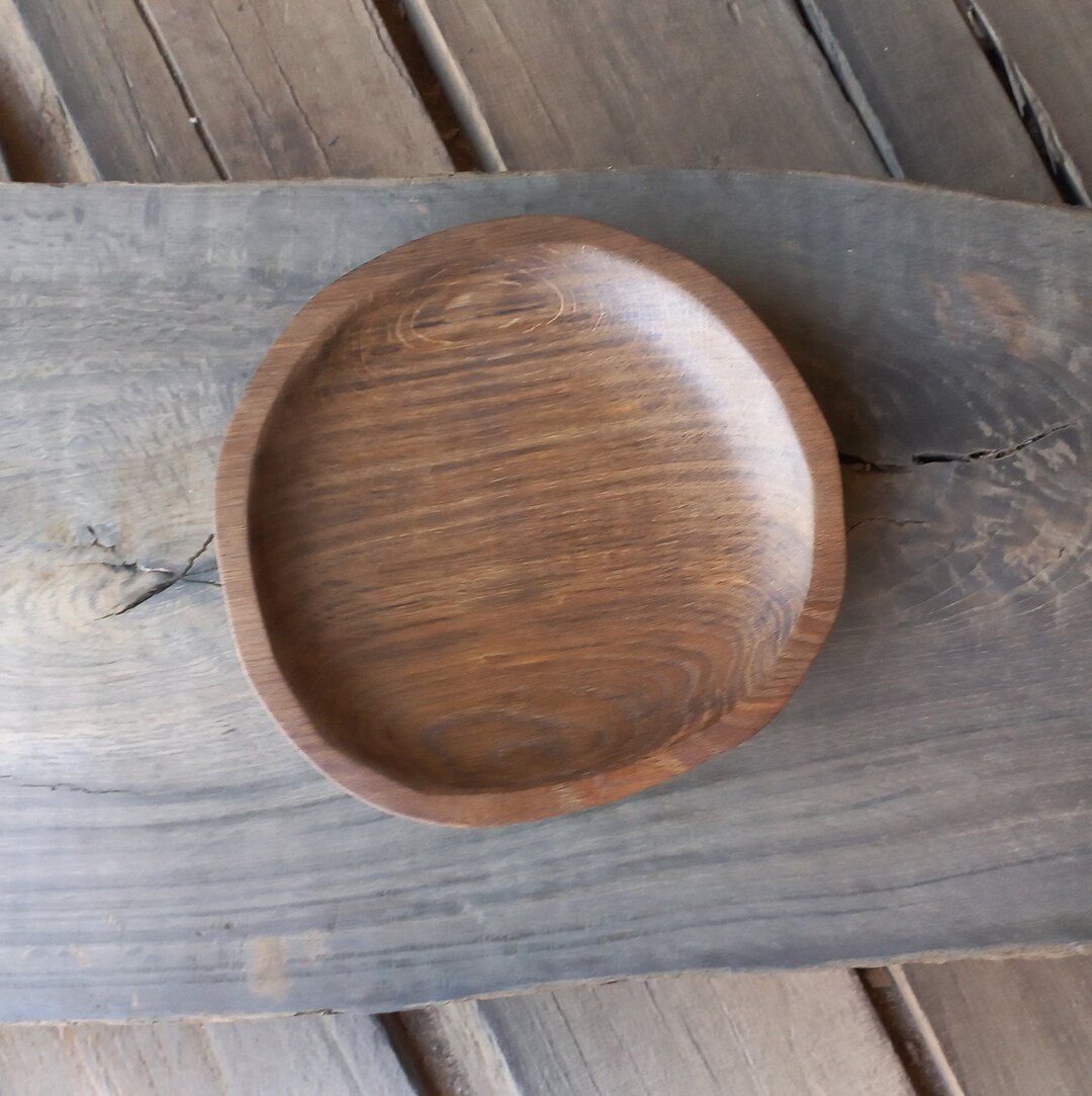 Hand Carved Bog Oak Bowl Serving Plate Curved Wooden - Etsy