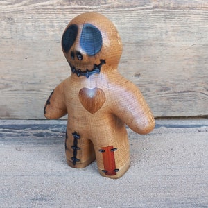 10 Inch Hand Carved Figurine the Voodoo Doll Little Sculpture With ...