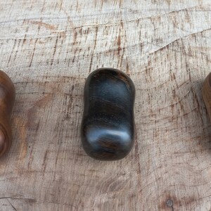 Hand Massager Wood Worry Stone Hand Carved Wooden Pebble Wooden Stress ...