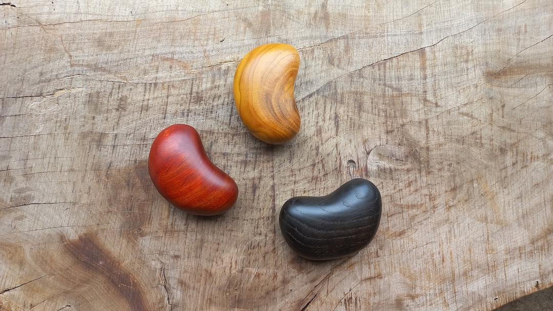 Hand Carved Bog Oak Worry Stone: Anti-stress Meditation Wood - Etsy