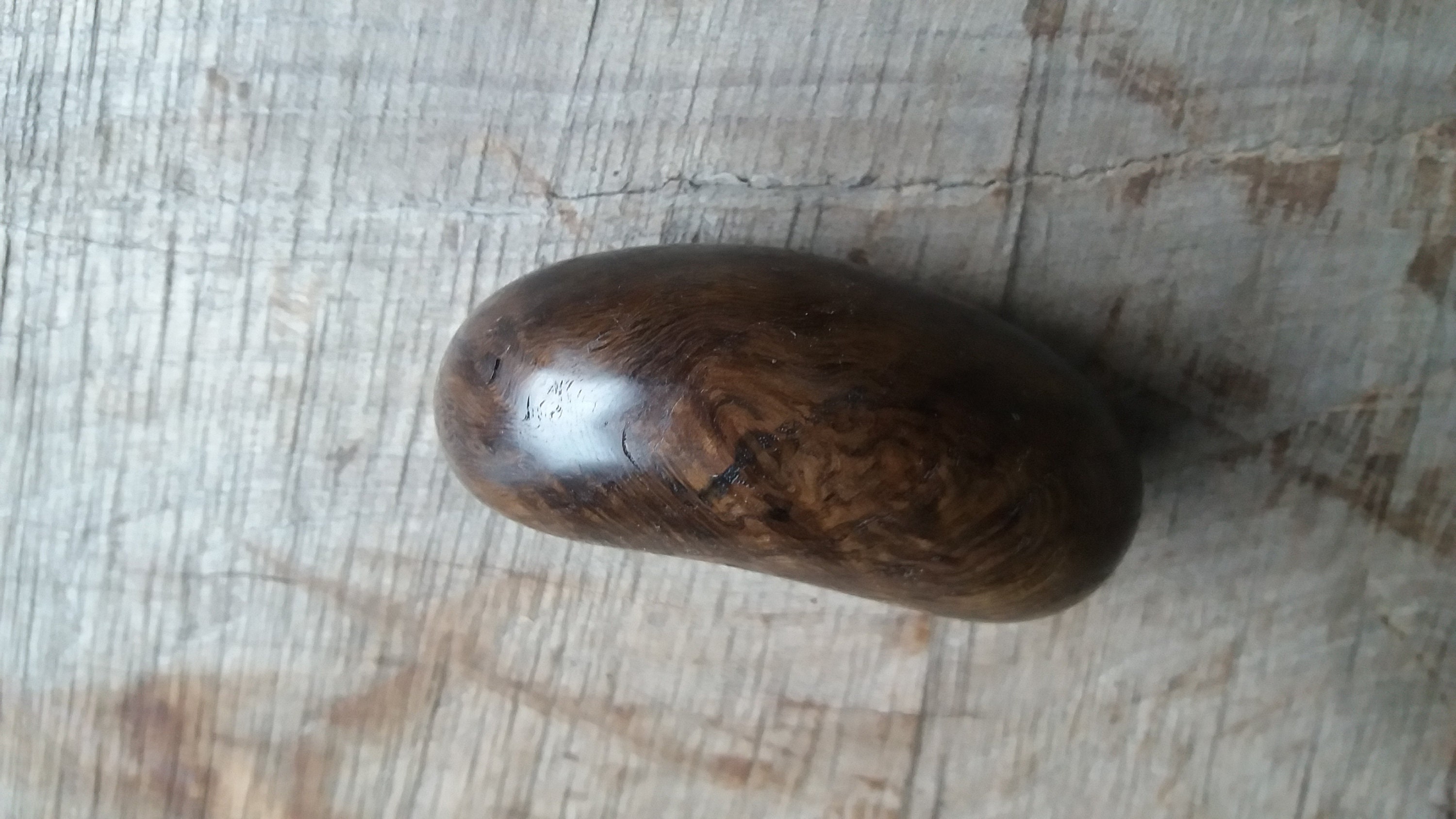 Hand Massager Hand Carved Bog Oak Worry Wood Worry Stone | Etsy
