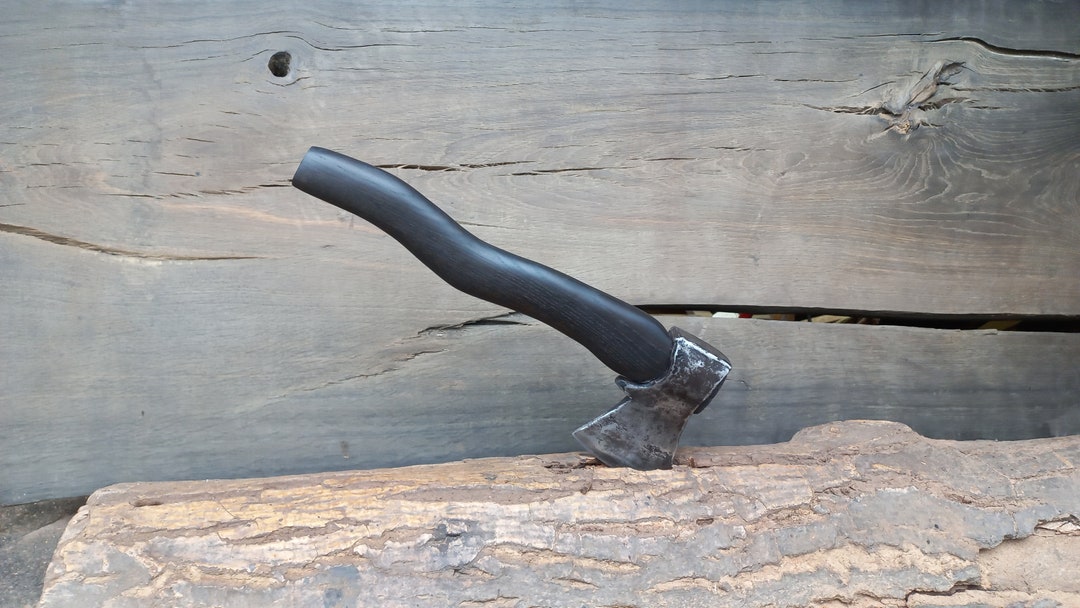 Old Rustic Axe With Black Bog Oak Handle - Etsy