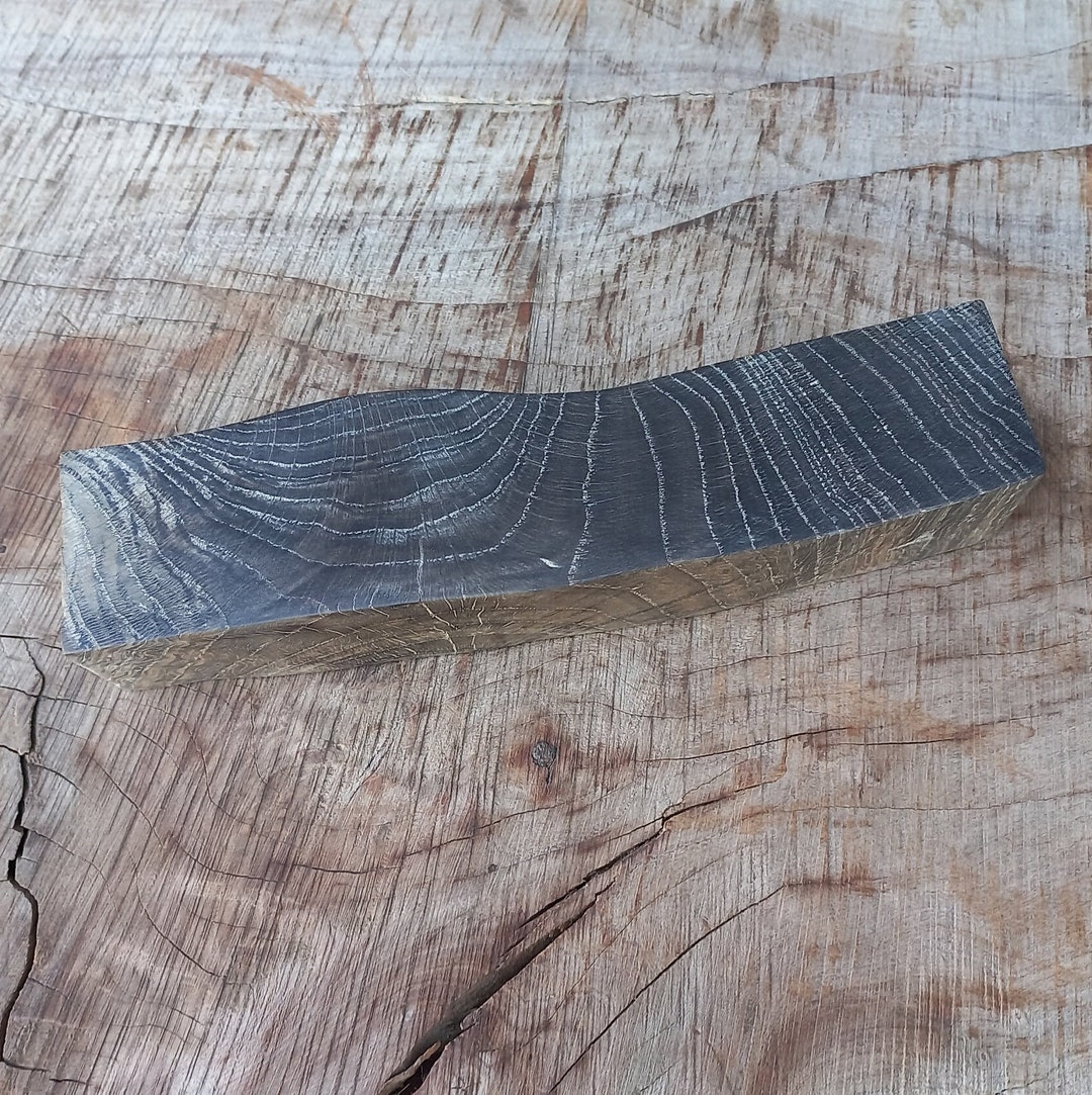 Polished Bog Oak Block - Size L 8" X W 1.6" X T 1.4" (200 X 40 X 35mm ...