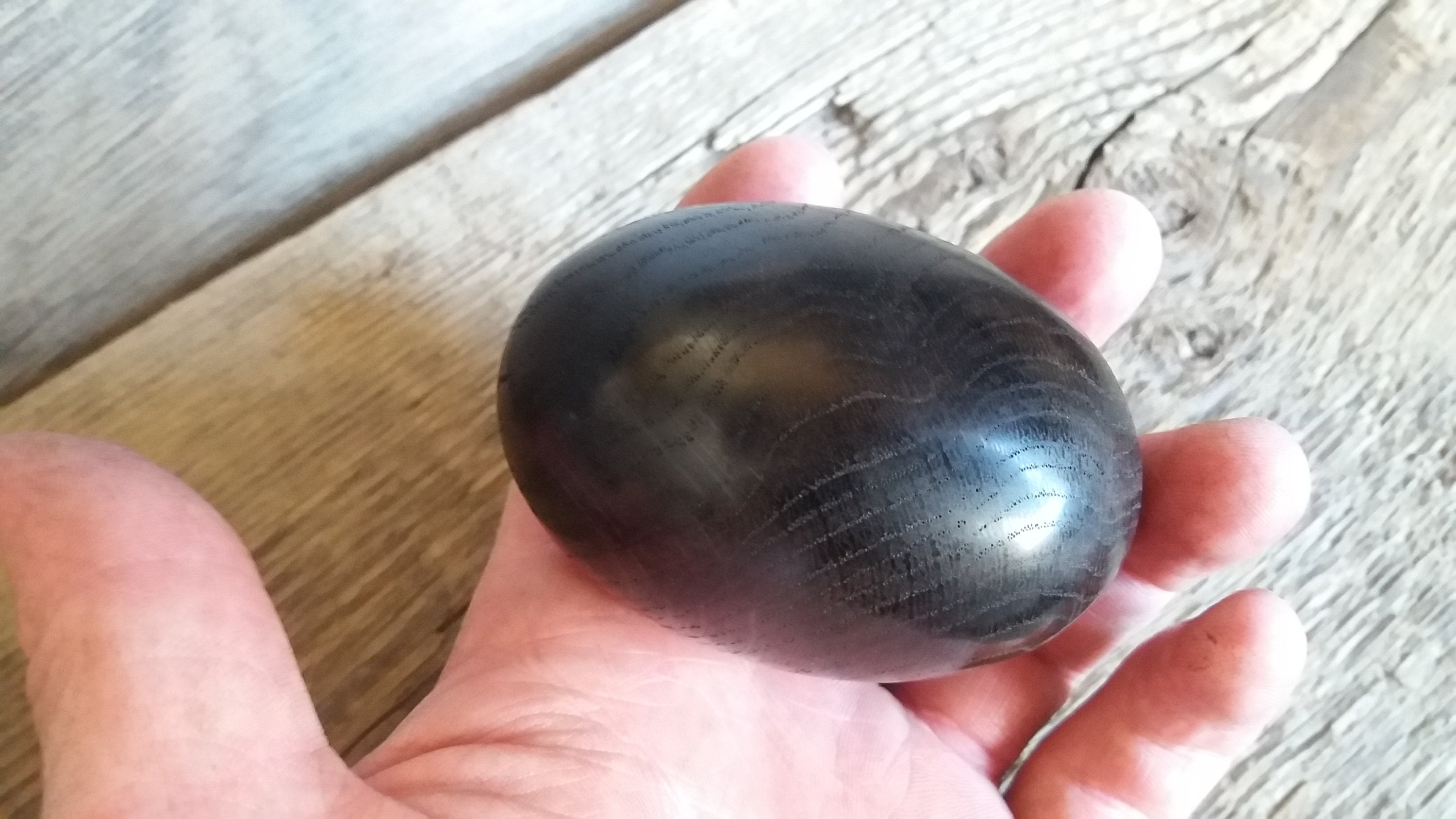 Hand Massager Bog Oak Wood Worry Stone Meditation Wood | Etsy